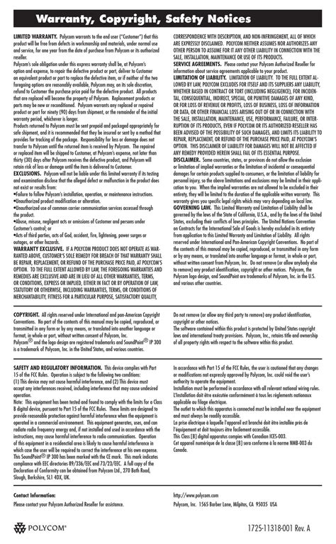 POLYCOM SOUNDPOINT IP 300 QUICK START Pdf Download ManualsLib