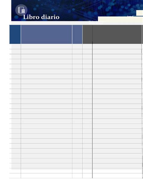 Copia De 141 Plantilla Asientos Contables Word Pdf