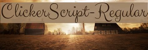 Clickerscript Regular Font
