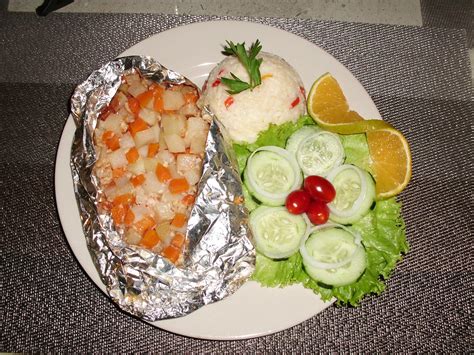 Filete De Pescado Al Horno En Papel Aluminio Bearmoms