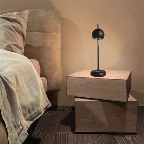 Lampe Design Sans Fil Noire Ma Lampe De Chevet
