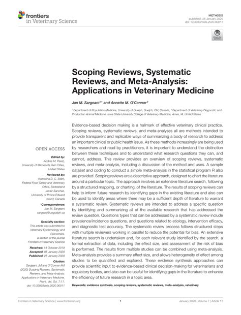 Pdf Scoping Reviews Systematic Reviews And Meta Analysis