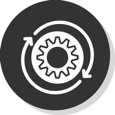 iteración glifo sombra circulo icono diseño 43903709 Vector en Vecteezy