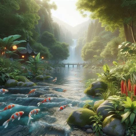 A Realistic Still Life 3d Animation Of The Beauty Of The River Flowing