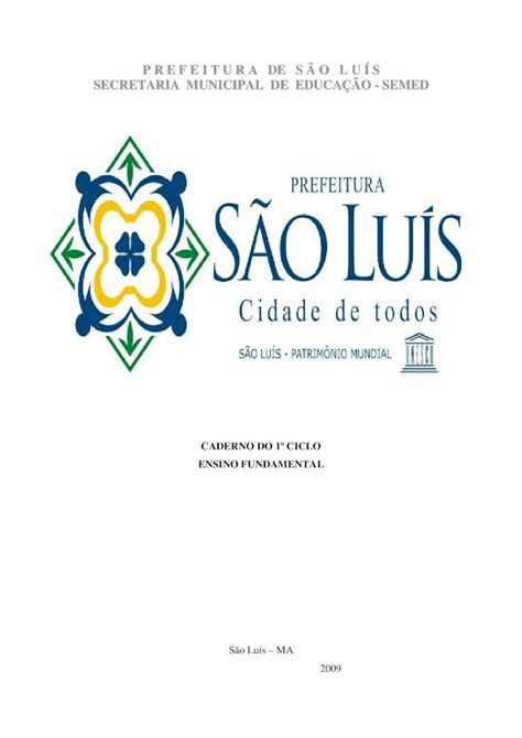 PDF P R E F E I T U R A DE S Ã O L U Í S ECRETARIA MUNICIPAL