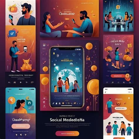 A Visual Journey Through Social Networking Apps On A Smartphone Premium Ai Generated Image