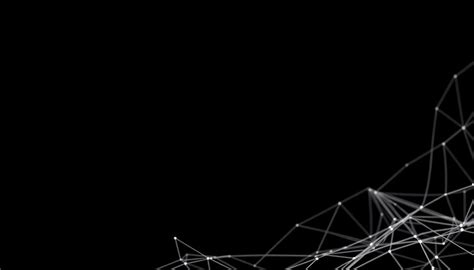 Premium Photo Abstract Geometric Pattern With White Lines And Dots On A Black Background