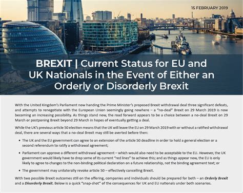 Brexit And Immigration What You Need To Know Newland Chase