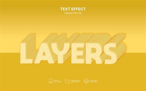 Premium PSD | Layers text effect