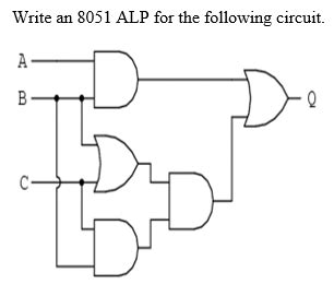 Solved Write An Alp For The Following Circuit Chegg