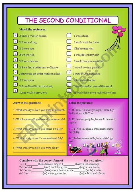 Second Conditional Esl Worksheet By Cecio13 Second Conditional Esl Worksheet By Cecio13