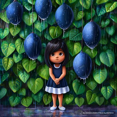 Ai创作图夏日雨季撑伞的小女孩 下雨创意插画 躲雨的小孩 雨中撑伞的女孩 雨中撑伞的少女 打伞的小女孩 下雨插画 撑伞小姑娘 打伞的女孩 雨天插画 孤单的小女孩插画 打着雨伞的小女孩 一个女孩