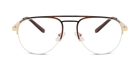 Nerdlane Clear Half Frame Aviator Eyeglasses E25b14791 ₹1298