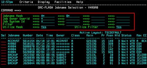 Mainframe Screen