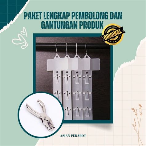 Jual Paket Lengkap 50 Clip Strip Bisa Ecer Display Makanan Pembolong