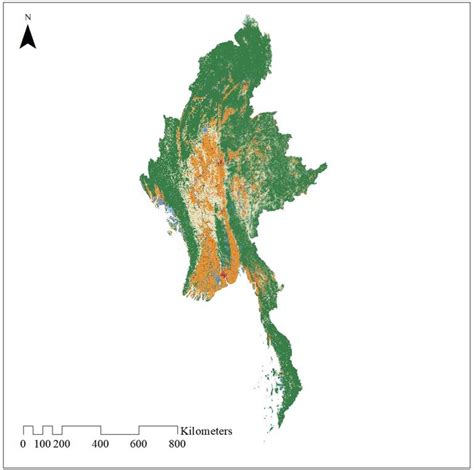 Land Use Data For Myanmar 10m