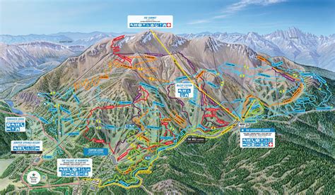 Trail Map Mammoth Mountain Bike Park Eastern Sierra Mountain Biking