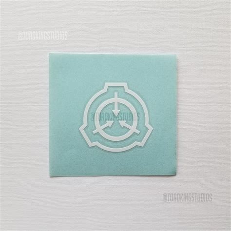 Scp Logo 2 Inch Mini Vinyl Decal Transfer Sticker Etsy
