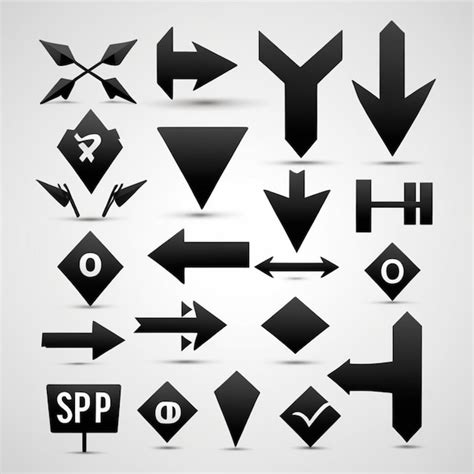 Directional Vector Arrow Sign Or Icons Set Design Premium Ai Generated Image