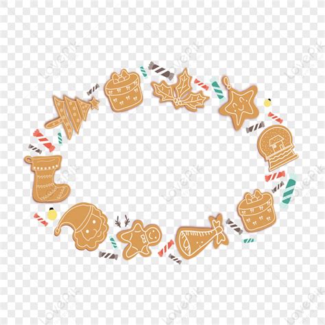 사탕 산타 일러스트 양말 설탕 파이 원형 테두리제전지앙 렌 Png 일러스트 무료 다운로드 Lovepik