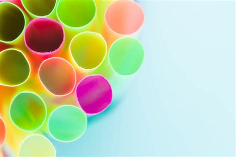 Free Photo Close Up Drinking Straw Texture