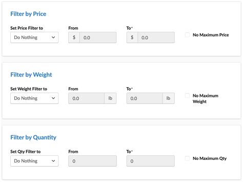 How To Configure Filters ShipperHQ Docs