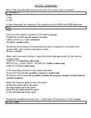 CS 1104 Review Exam Pdf CS 1104 Review Exam Which Two Input Boolean Function Will Return 0