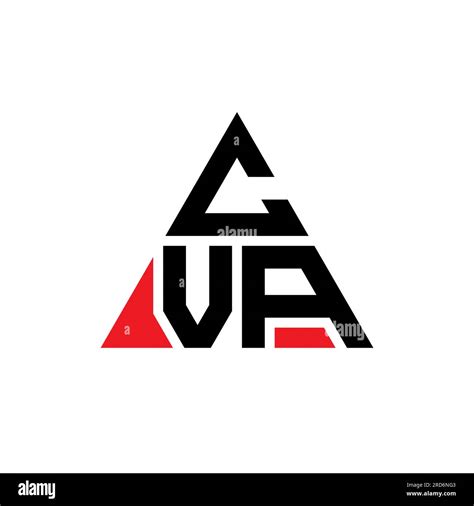Cva Triangle Letter Logo Design With Triangle Shape Cva Triangle Logo