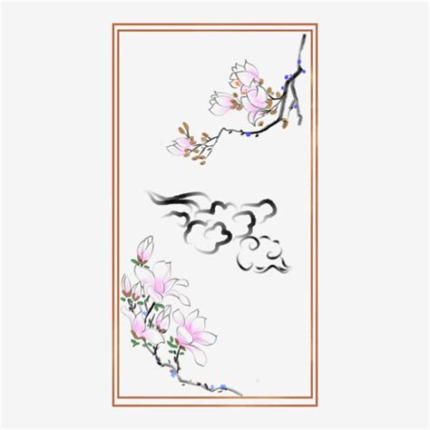 Frame Frame Architecture Rectangle Rectangle Lotus Cloud Png