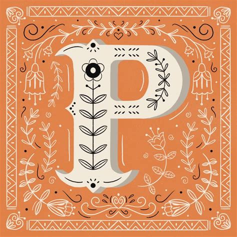 Letter P Lettering Fonts Love Death Robot Lettering