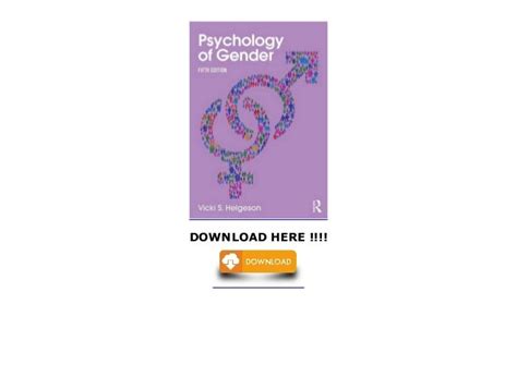 Psychology Of Gender Fifth Edition