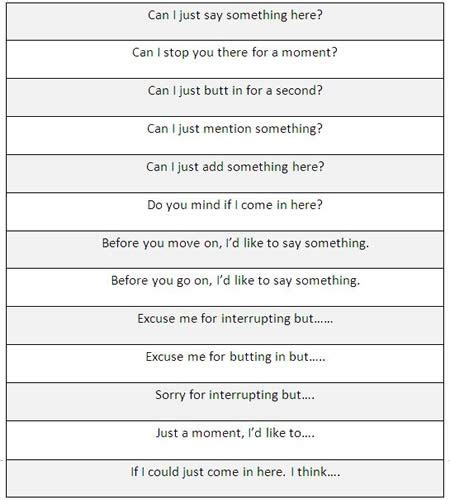 Different Ways To Interrupt Someone English Learn Site