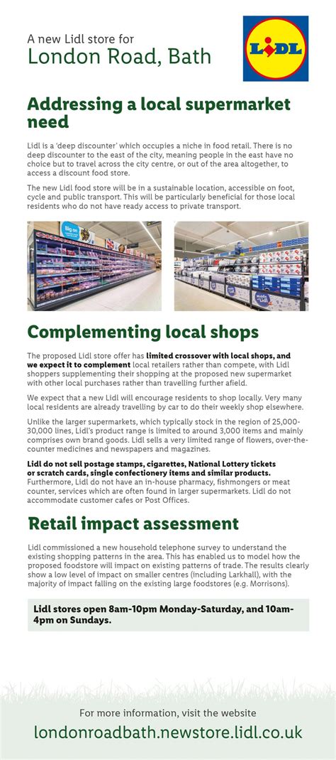 Lidl London Road Bath A New Lidl Store