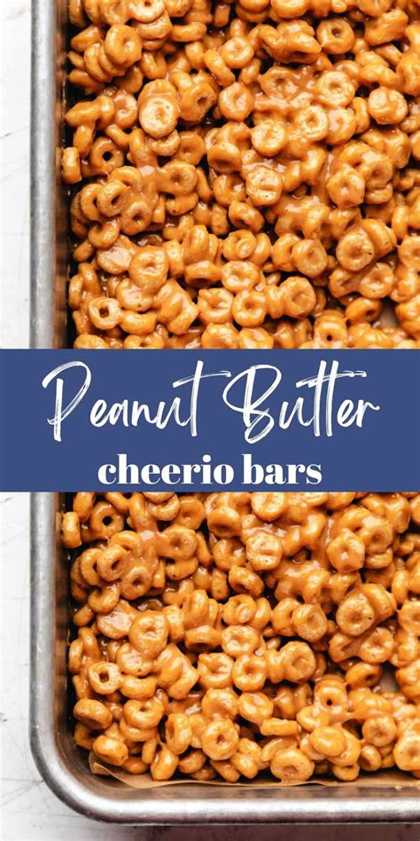 Easy 3 Ingredient Peanut Butter Cheerio Bars