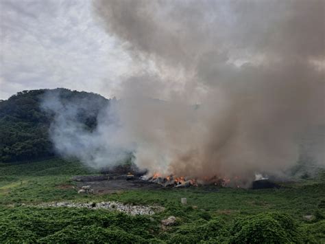 고흥 폐기물 야적장 화재 진화작업 30시간 넘게 이어져 노컷뉴스