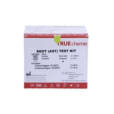 Ast Sgot Test Easy To Use Liquid Reagent Quicklab