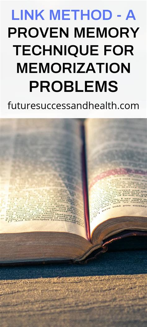 Link Method A Proven Memory Technique For Memorization Problems Future Success And Health