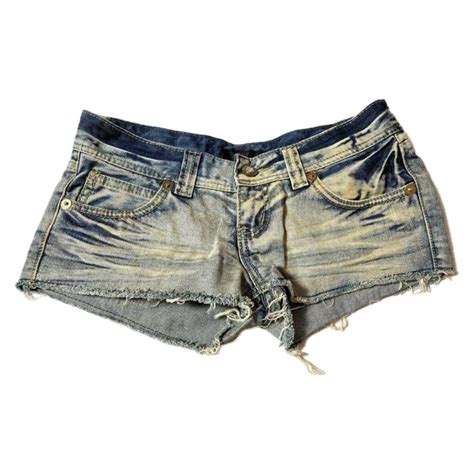 MARS Insane Gyaru REAL MARS Denim Shorts Light Depop