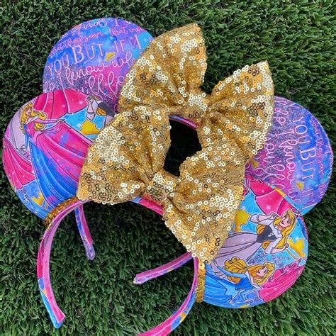 Sleeping Beauty Aurora Mouse Ears Aurora Princess Once Etsy