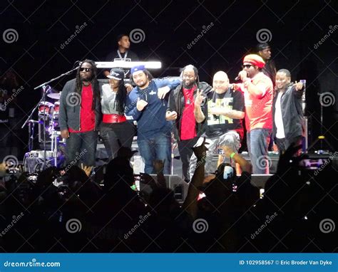 Fiji J Boog And Morgan Heritage Sings On Stage At Night Editorial Photography Image Of