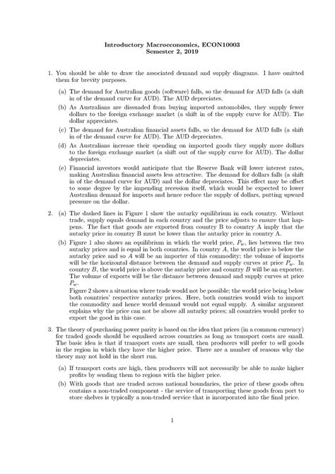T Pretutorial Soln Tutorial Work For ECON Semester Of Introductory Studocu