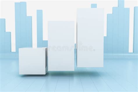 3d rendering graph chart background business graph stock illustration