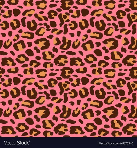 Trendy Leopard Print Seamless On Pink Background Vector Image