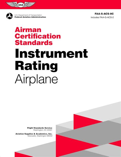 Airman Certification Standards Instrument Rating Airplane Propilot Aviation