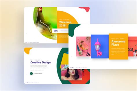 60 000 Colorful Bundle PowerPoint Template TemplateMonster