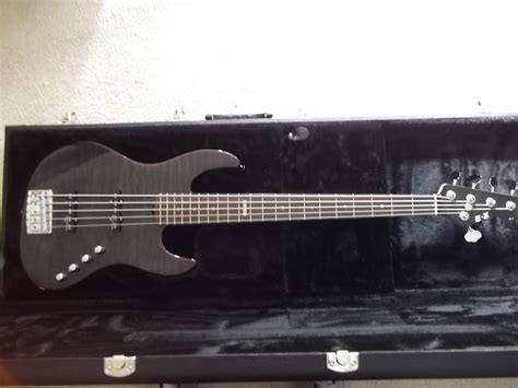 For Sale Esp 5 String Quilted Maple Top Jazz Bass