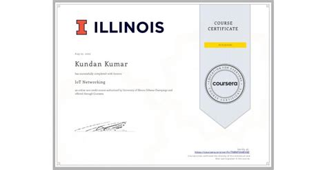 Kundan Kumar On Linkedin Completion Certificate For Iot Networking