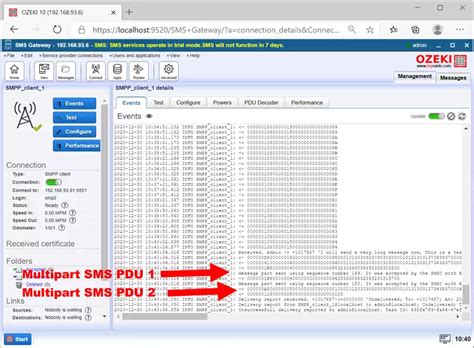 How To Save The Pdu Count Of Multipart Sms Into A Database
