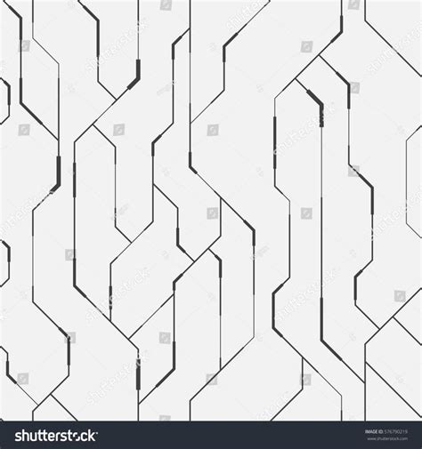 Background In High Tech Style Abstract Vector Seamless Pattern Ad