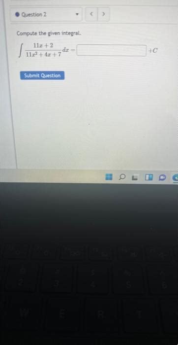 Solved Compute The Given Integral Chegg